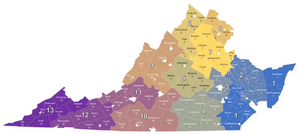 Virginia Association of Counties Regions - Virginia Association of Counties