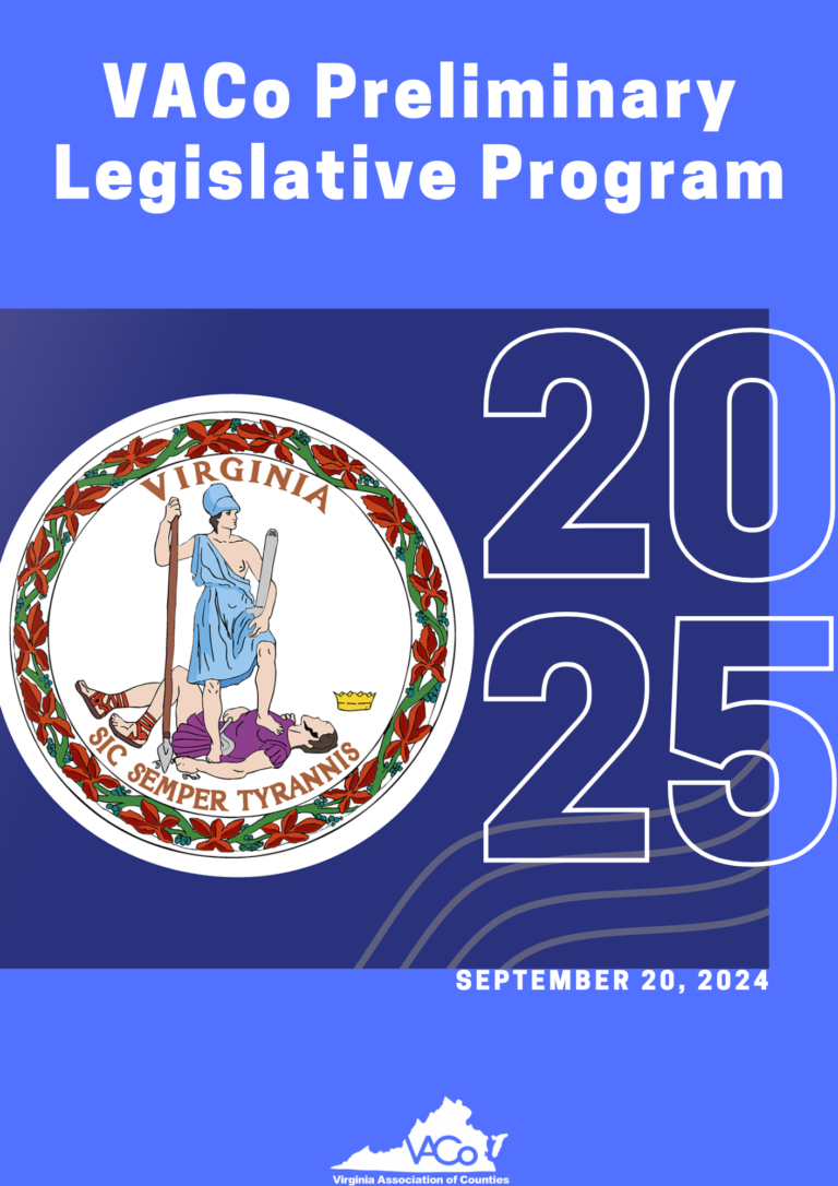 VACo Releases Its 2025 Preliminary Legislative Program - Virginia ...