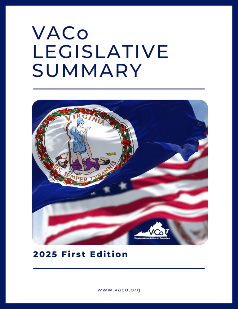 VACo Releases 2025 Legislative Summary - Virginia Association of Counties